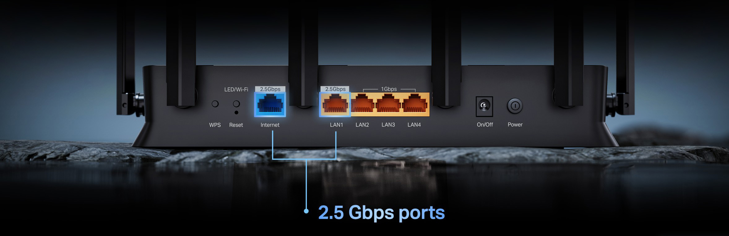 TP-Link Archer BE6500 Dual-Band Wi-Fi 7 Router (Archer BE400) | Dual 2.5 Gbps Ports USB 3.0 ...
